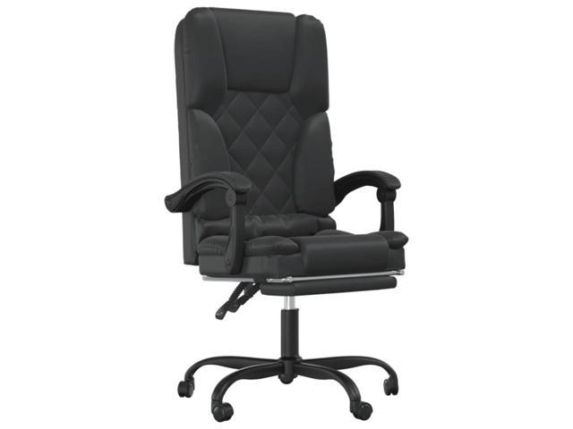 Click here for vidaXL Massage Reclining Office Chair Black Faux L... prices
