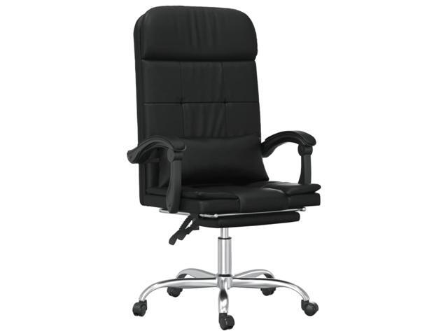 Click here for vidaXL Massage Reclining Office Chair Black Faux L... prices