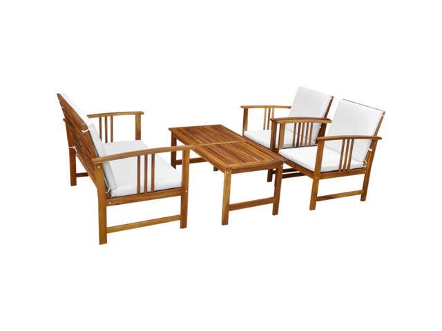 Click here for vidaXL 4 Piece Patio lounge set with Cushions Soli... prices