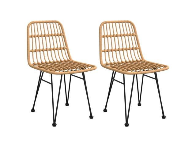 Click here for vidaXL Patio Chairs 2 pcs 18.9x24.4x33.1 PE Rattan prices