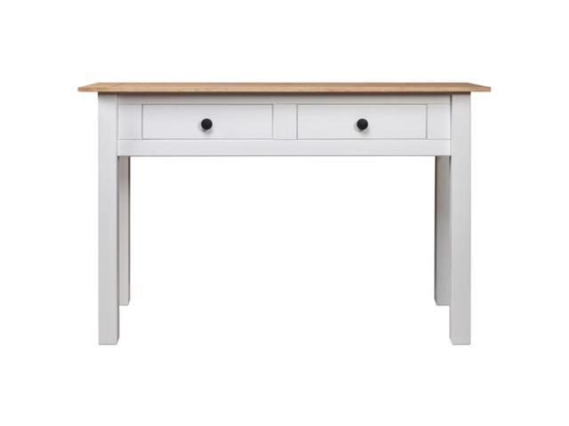 Click here for vidaXL Console Table White 43.3x15.7x28.3 Solid Pi... prices