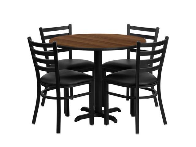 Click here for Flash Furniture Round Laminate Table Set with 4 La... prices