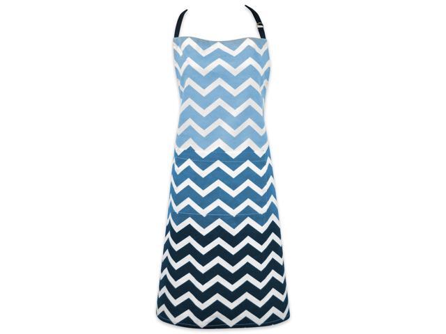 DII Nautical Blue Chevron Chef Apron
