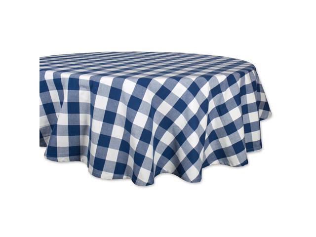 Click here for DII Navy Buffalo Check Tablecloth 70 Round prices
