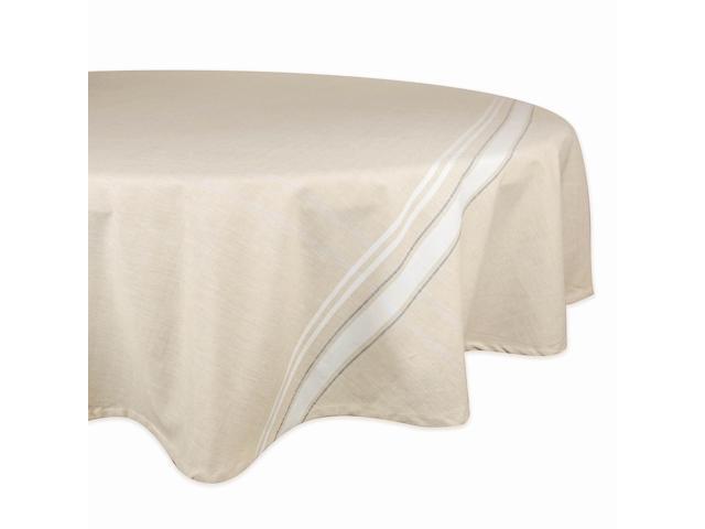 Click here for DII White French Stripe Tablecloth 70 Round prices