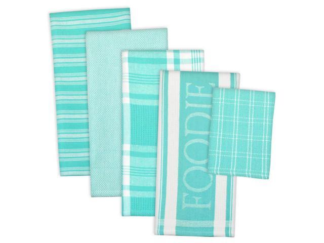 Click here for DII Assorted Teal Foodie Dishtowel & Dishcloth (Se... prices