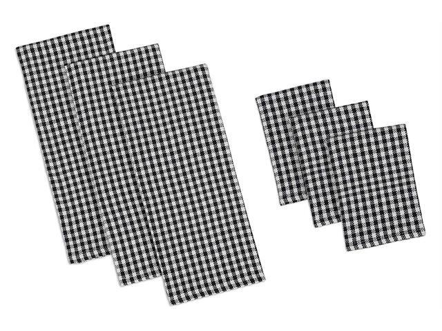 Click here for DII Black Check Heavyweight Dishtowel & Dishcloth... prices