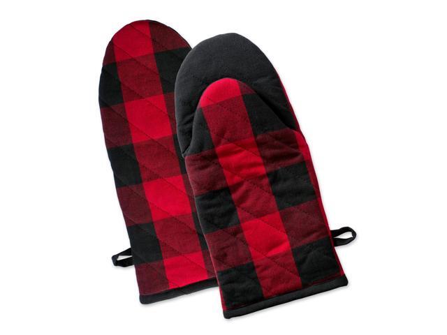 Click here for DII Red Buffalo Check Oven Mitt (Set of 2) prices