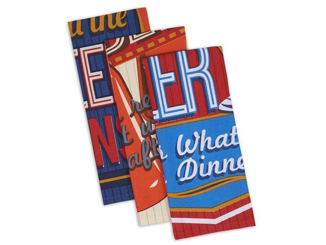 Click here for DII Assorted Retro Beer Print Dishtowel (Set of 3) prices