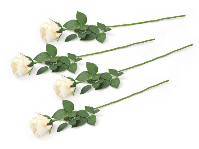 DII Flower Closed Rose Cream (Set of 4)