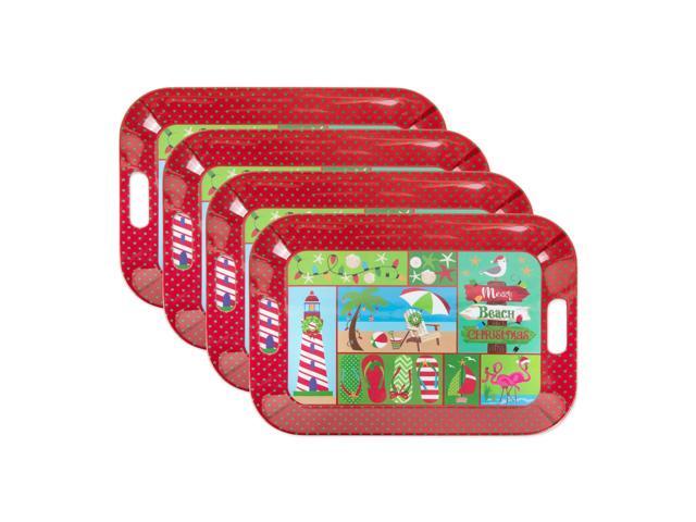Click here for DII Coast Christmas Melamine Tray (Set of 4) prices