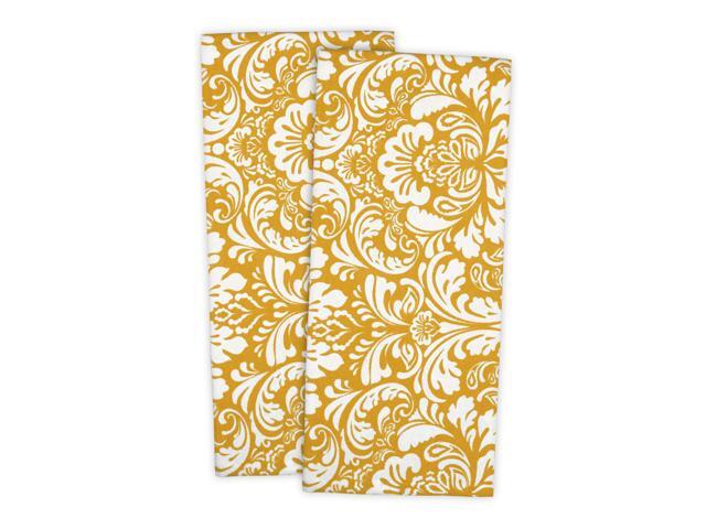 Click here for DII Mustard Damask Dishtowel (Set of 2) prices
