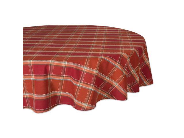 Click here for DII Autumn Spice Plaid Tablecloth 70 Round prices