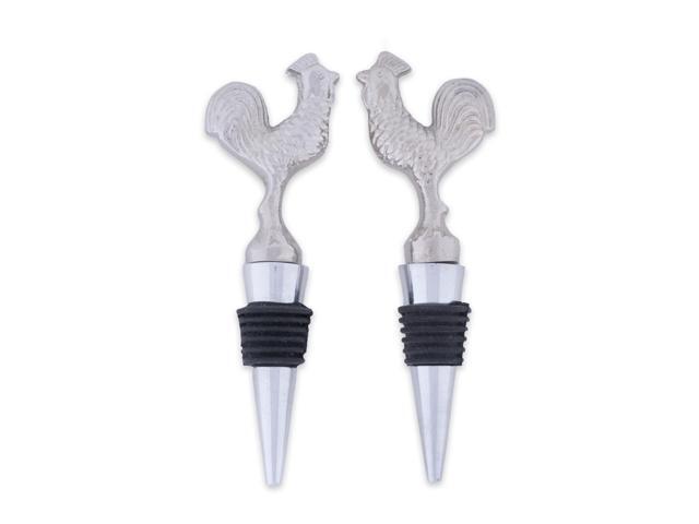 Click here for DII Silver Rooster Bottle Stopper (Set of 2) prices