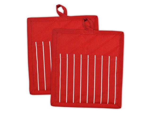Click here for DII Tango Red Stripe Chef Potholder (Set of 2) prices