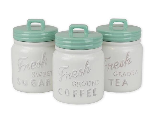 Click here for DII Aqua Ceramic Jar Canister (Set of 3) prices