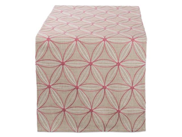 Click here for DII Natural Base Embroidered Flowers Table Runner prices