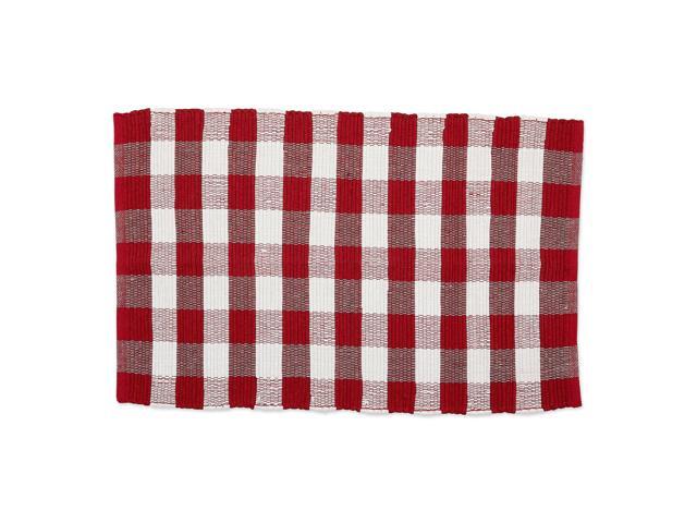 Click here for DII Red & White Buffalo Check Rag Rug prices