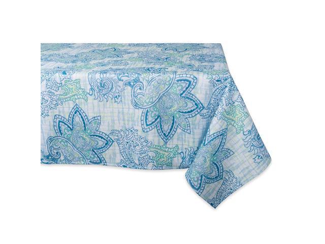 Click here for DII Blue Watercolor Paisley Print Outdoor Tableclo... prices