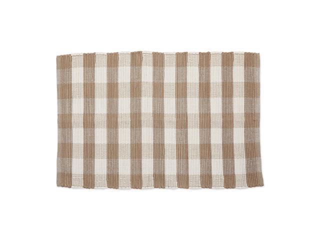 Click here for DII Stone & Cream Buffalo Check Rag Rug prices