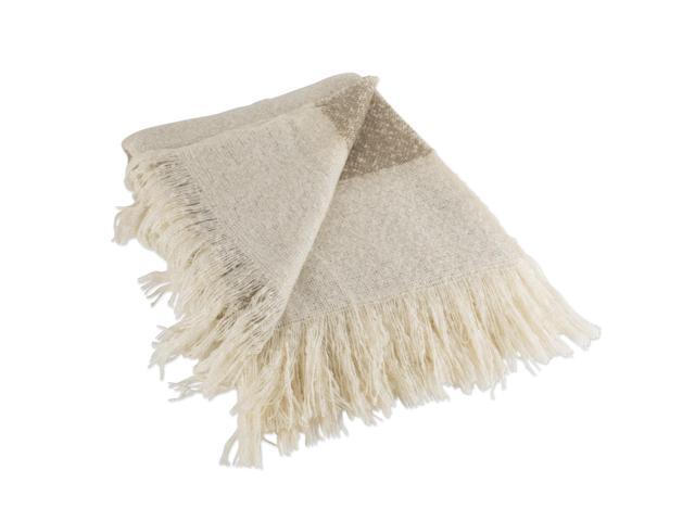 Click here for DII Rugby Stripe Acrylic Throw Brown prices