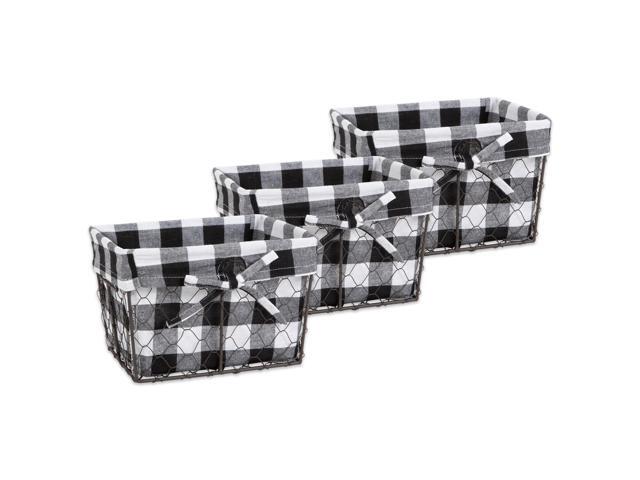 Click here for DII Small Vintage Grey Chicken Wire Black White Ch... prices