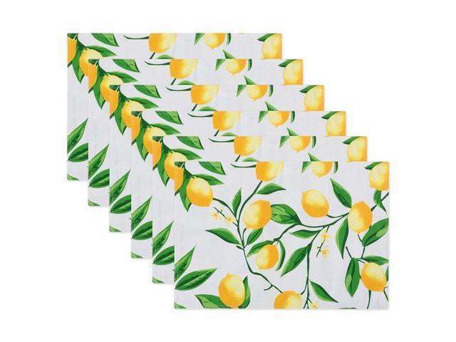 Click here for DII Lemon Bliss Print Outdoor Placemat (Set of 6) prices