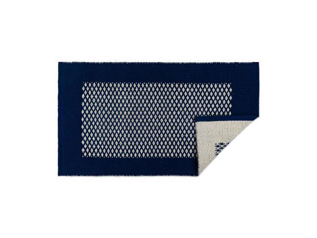 Click here for DII Navy Bordered With Small Diamonds Rug prices