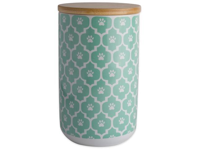 Click here for DII Aqua Paw Lattice Print Ceramic Treat Canister prices