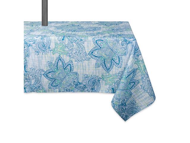 Click here for DII Blue Watercolor Paisley Print Outdoor Tableclo... prices