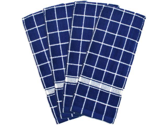Click here for DII Nautical Blue Solid Windowpane Terry Dishtowel... prices