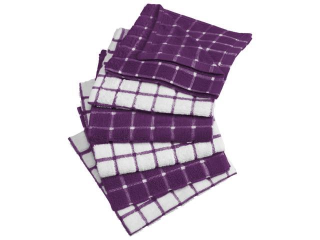 Click here for DII Eggplant Combo Windowpane Dishcloth (Set of 6) prices