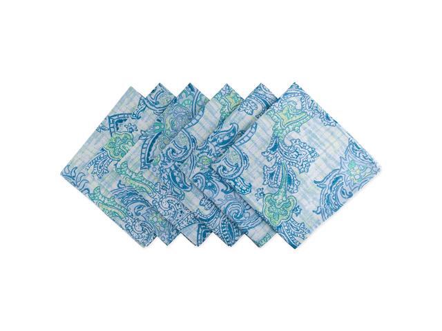 Click here for DII Blue Watercolor Paisley Print Outdoor Napkin (... prices