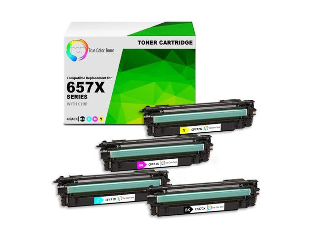 Click here for True Color Toner 657X Toner Cartridge 4 Pack - Pre... prices