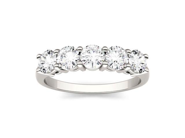 Click here for 14K White Gold Moissanite by Charles & Colvard 4mm... prices