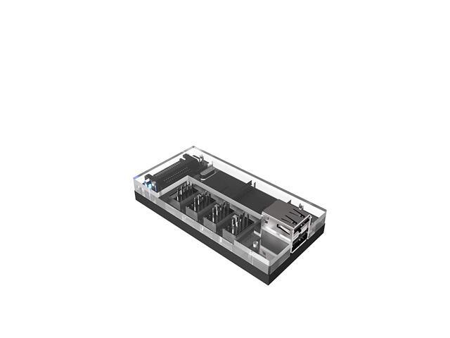 Click here for Micro Connectors - Acrylic Internal USB 2.0 Hub wi... prices