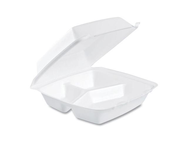 Click here for Foam Container  Hinged Lid  3-Comp  8 3/8 x 7 7/8... prices