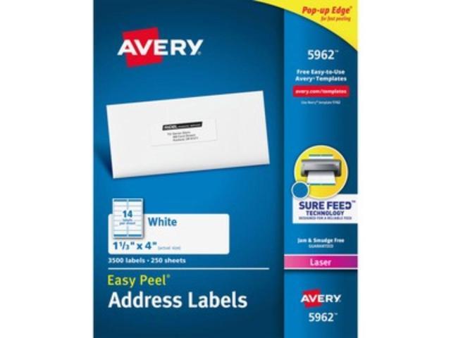 Click here for Avery Easy Peel White Address Labels w/ Sure Feed... prices