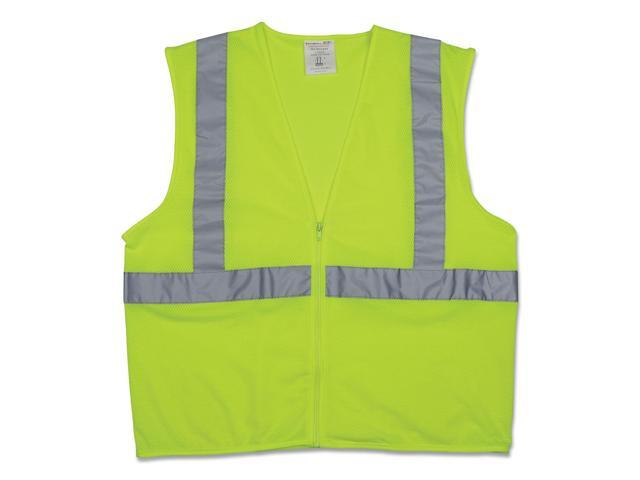 Click here for Zipper Safety Vest Hi-Viz Lime Yellow X-Large 302M... prices