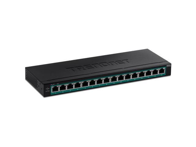 Click here for TRENDnet TPE-TG160H  16-Port Gigabit PoE+ Switch prices