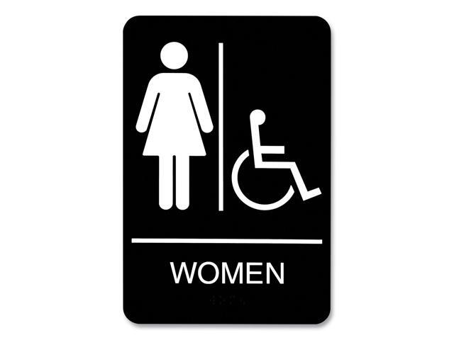 Click here for ADA Sign Women/Wheelchair Accessible Tactile Symbo... prices