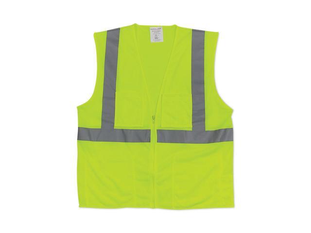 Click here for PIP ANSI Class 2 Two-Pocket Zipper Mesh Safety Ves... prices