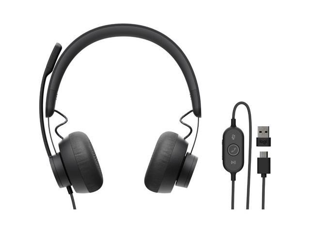 Click here for Logitech Zone 750 Wired On-Ear Headset USB-C Black... prices