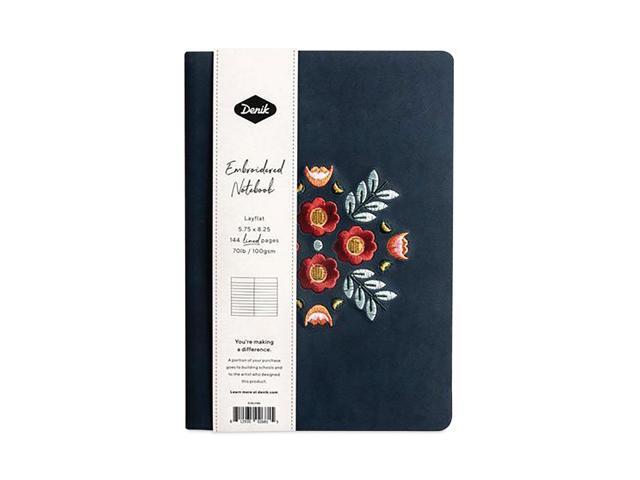 Click here for Denik Embroidered Vegan-Suede Hardbound Journal Fl... prices