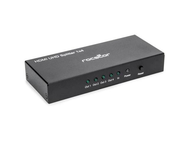 Click here for Rocstor Premium 4 Port HDMI Splitter 4K / 60Hz prices