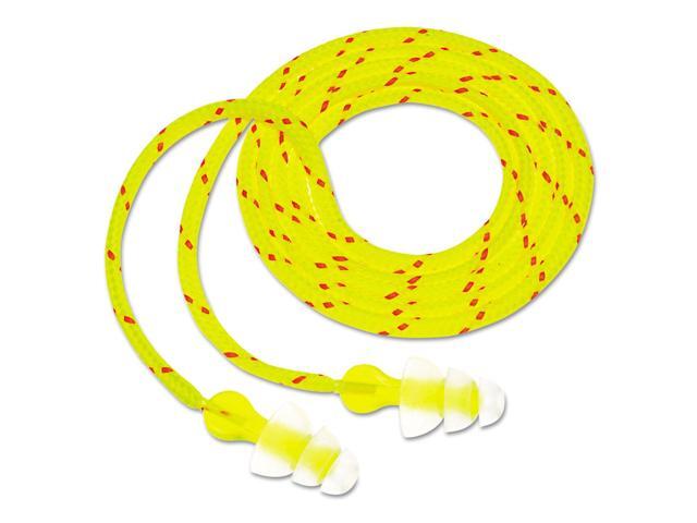 Click here for Tri-Flange Earplugs Corded 26 dB NRR Yellow/Orange... prices