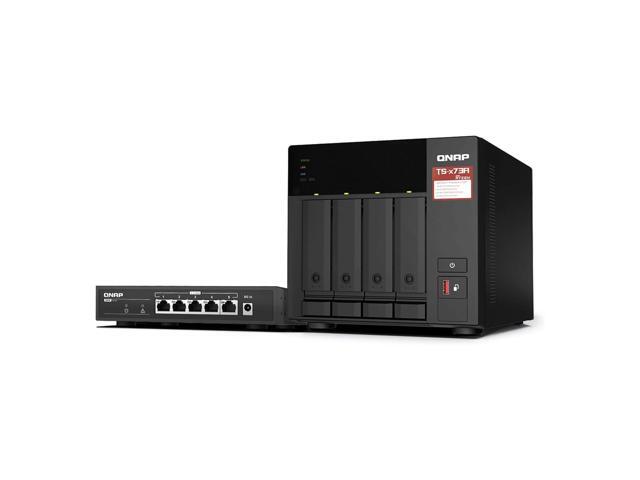 Click here for QNAP TS-473A 4-Bay NAS Enclosure with QSW-1105-5T... prices