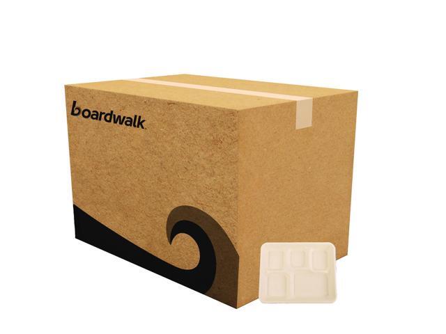 Click here for Boardwalk Bagasse Food Tray 5-Compartment White 50... prices