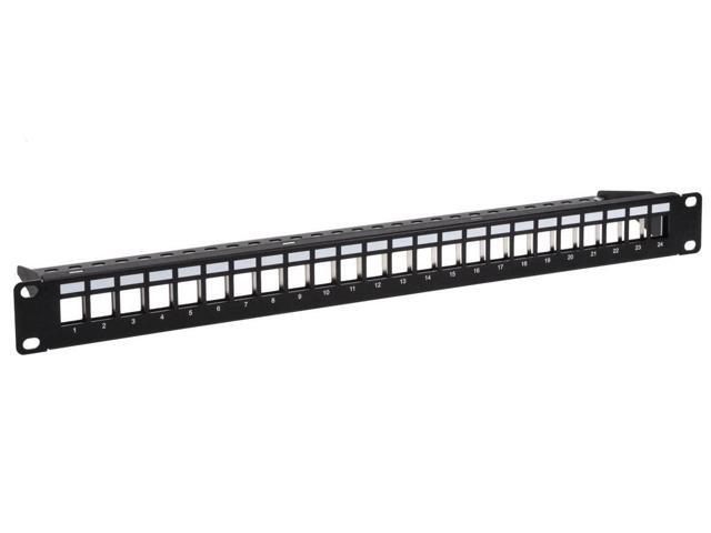 Click here for Monoprice 24-Port 1U Blank Keystone Shielded Netwo... prices