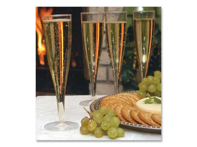 Click here for Tablemate Plastic Champagne Glasses  5 oz  Clear... prices